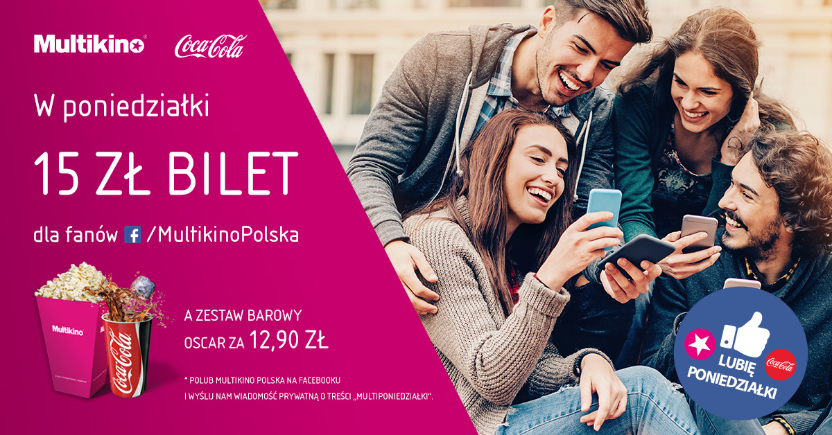 Multiponiedziałki, czyli bilety za 15 zł w Multikinie!